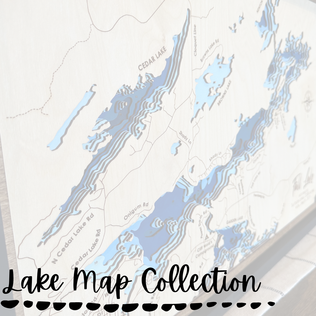 Lake Map Collection – Inspired Expressions WI